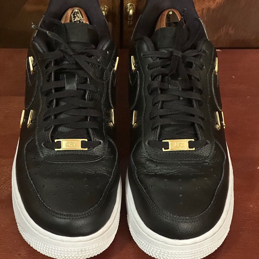 Nike Airforce 1 ‘07 Lx Af1 Black/Gold Sneakers - Gem